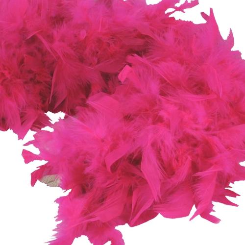 6ft Jumbo Turkey Feather Boa - Hot Pink | Chicago Costume Company