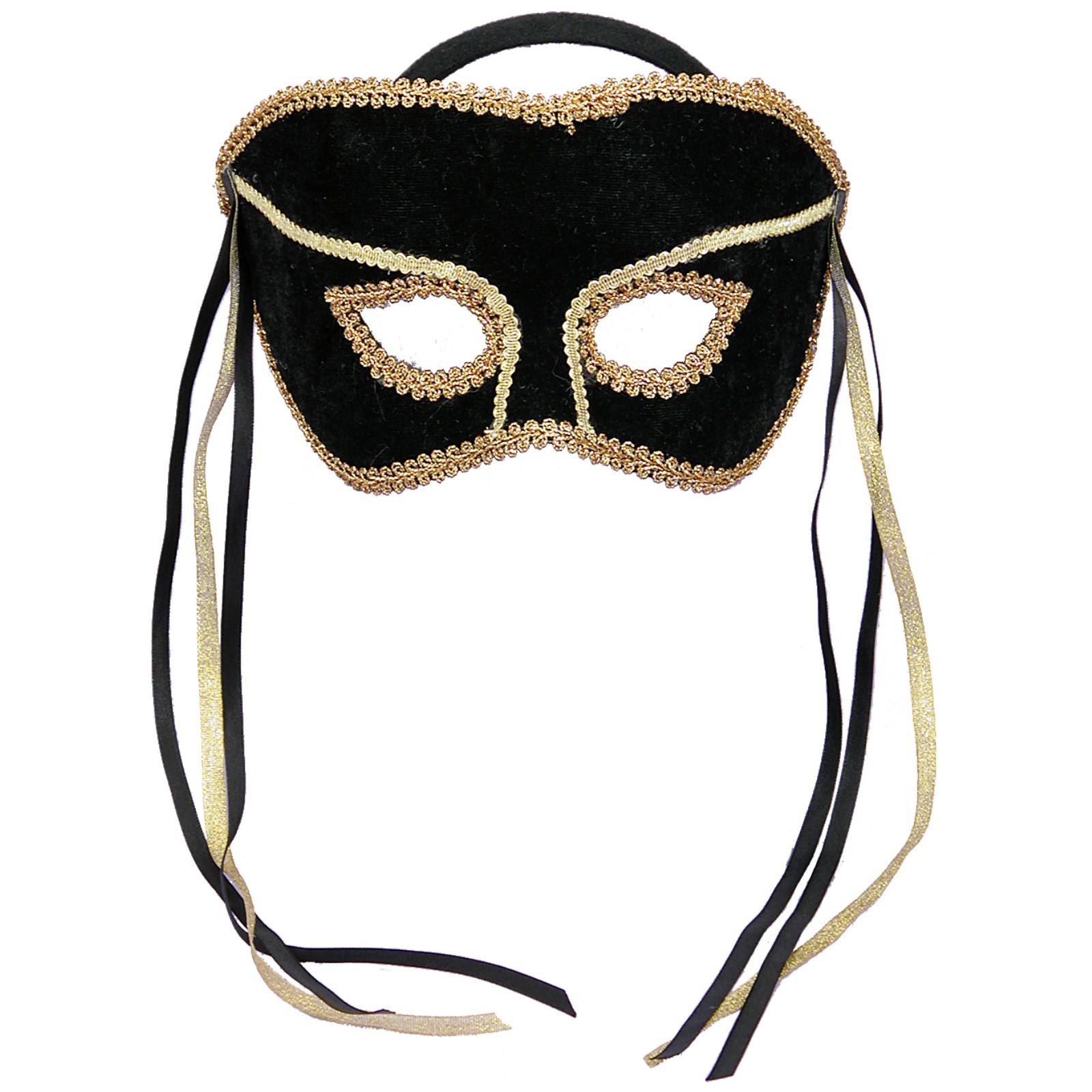 Black and Gold Masquerade Mask | Chicago Costume Company