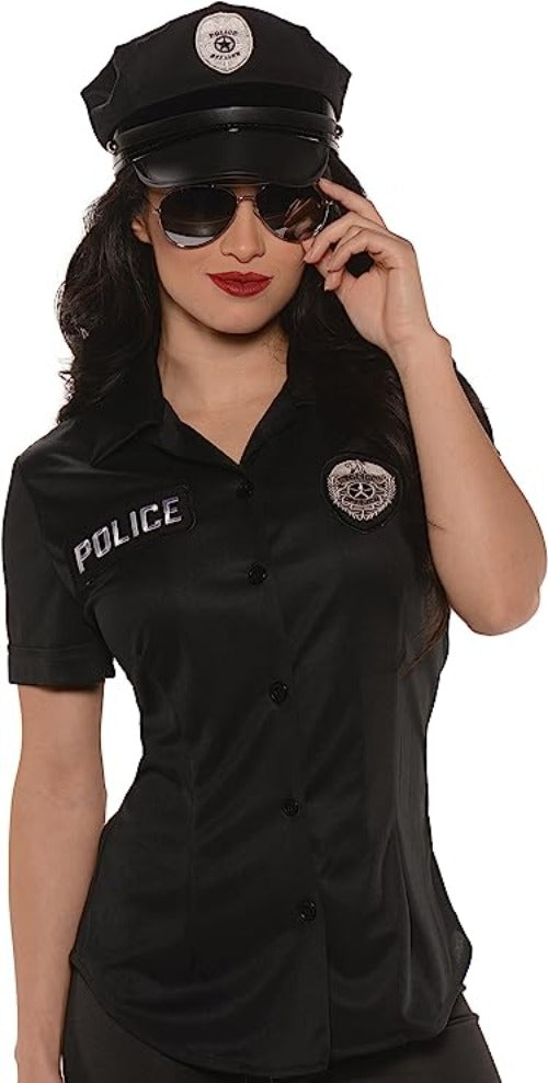 Women's Police Fitted Shirt | Chicago Costume Company