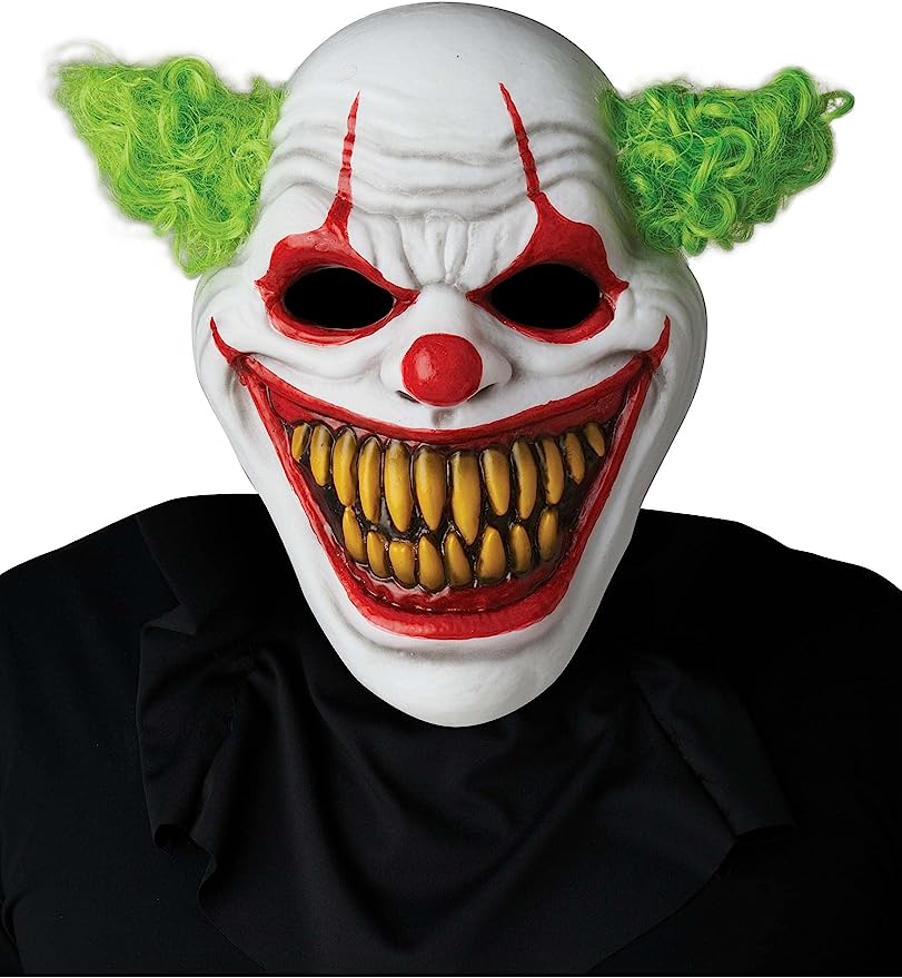 Frightlight - HAHA Homicidal - Clown 1/2 Mask | Chicago Costume Company