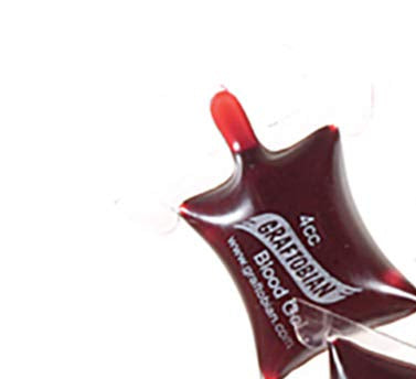Bucket O' Blood - 4 cc Fake Blood Gel Capsules | Chicago Costume Company