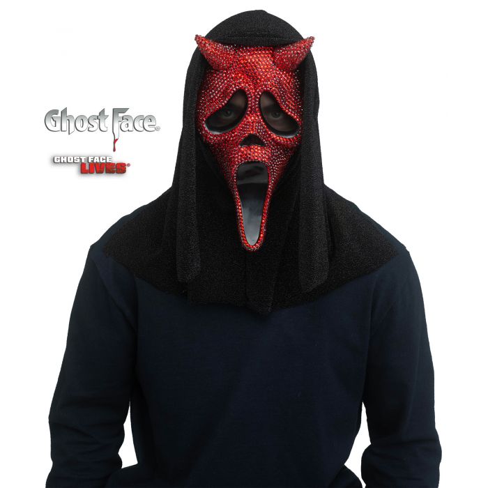 Devil Bling Ghost Face - Adult Mask | Chicago Costume Company