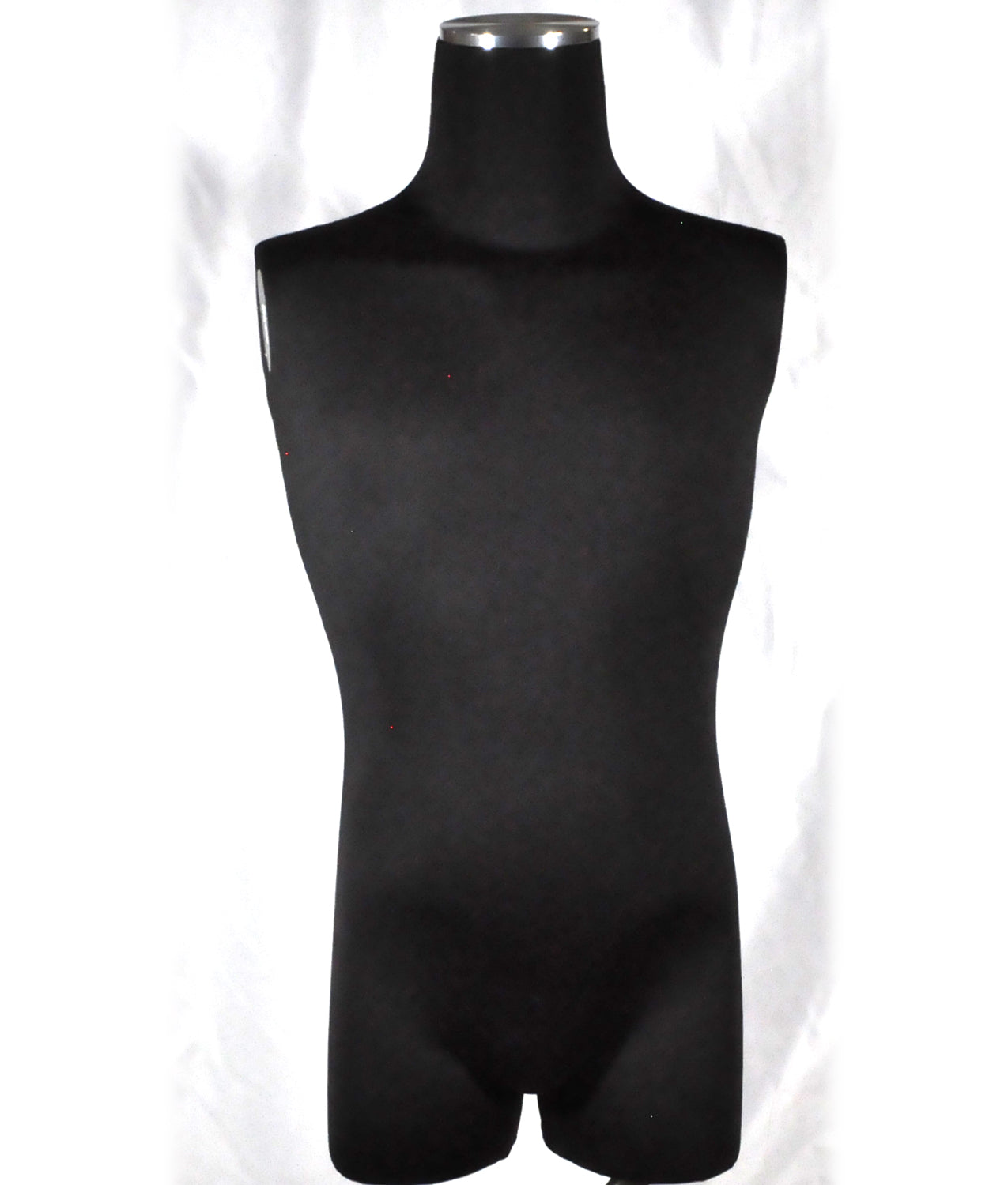 Black Fabric Male 3/4 Display Form With Base | Chicago Costume Company