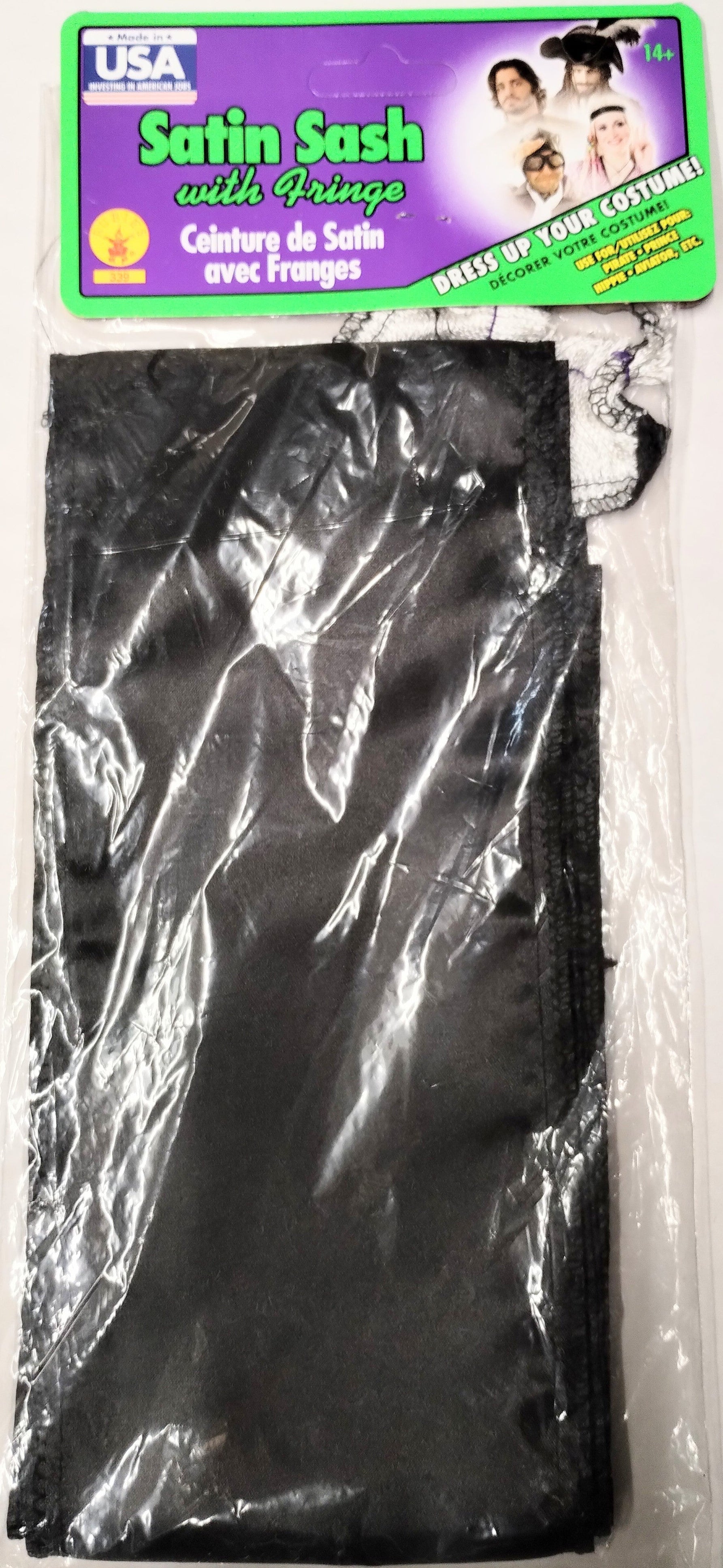Satin Sash With Fringe Costume Accessory | Chicago Costume Company