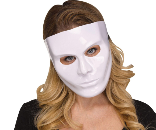 Blank Face Mask - Female | Chicago Costume Company