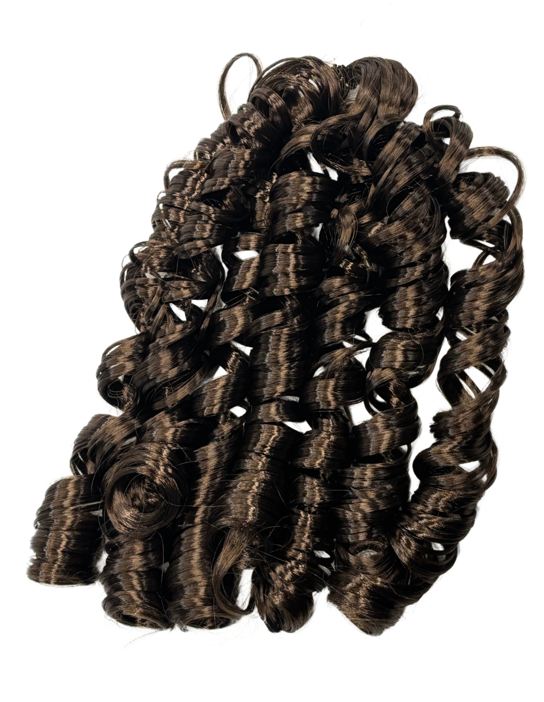 Brown Curly Braid Hairpiece – Victorian Ringlet Braid Extension ...