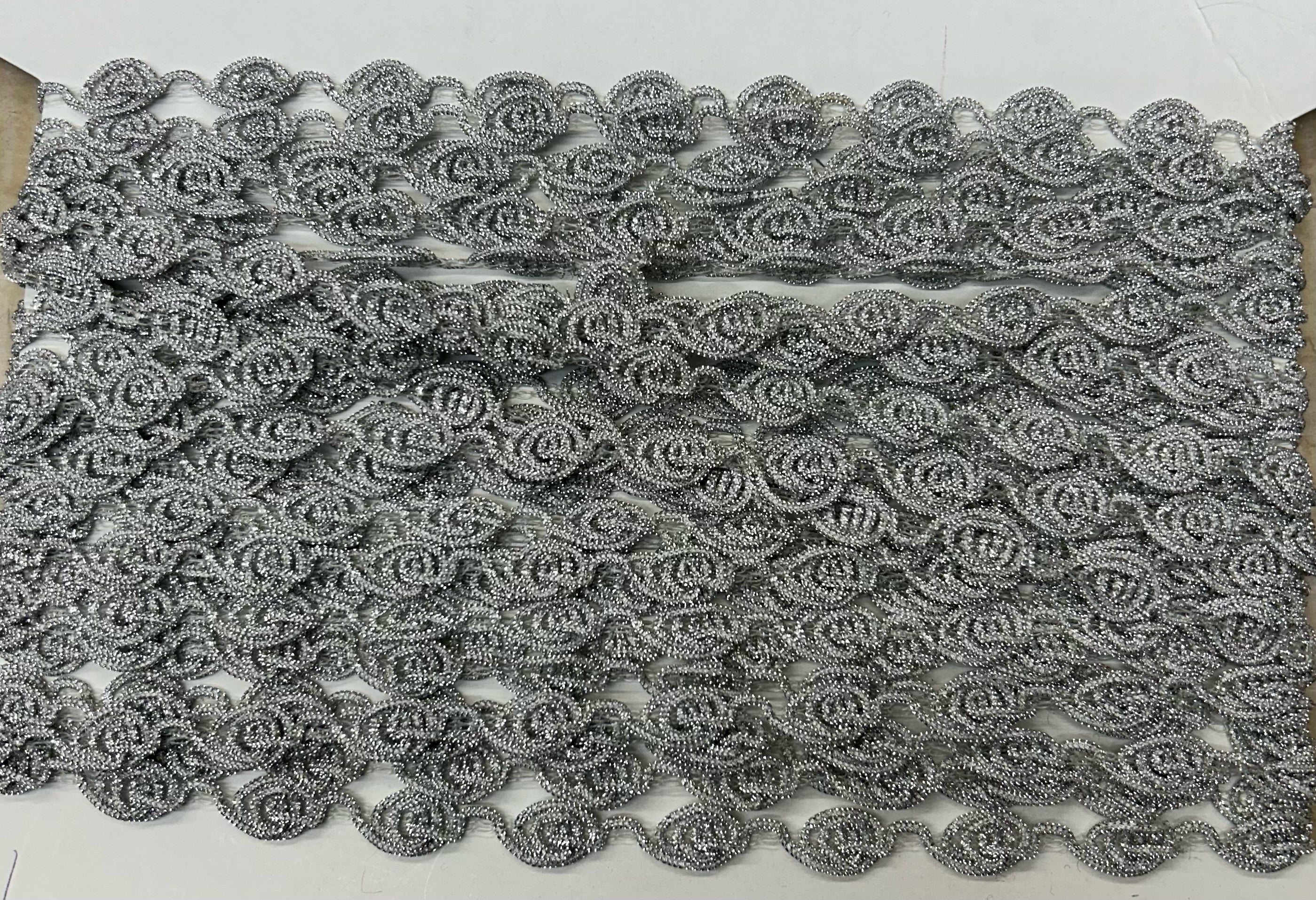 Silver spiral trim | Chicago Costume Company