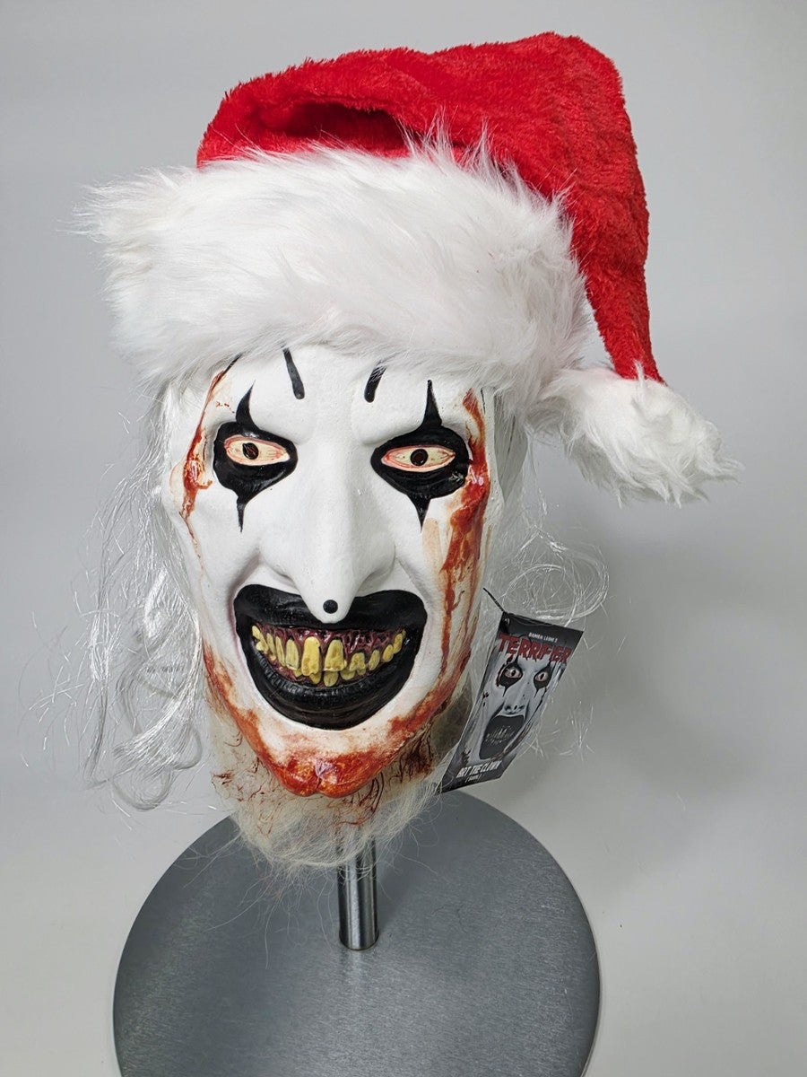 Terrifier 3: Art The Clown Santa Adult Latex Overhead Mask | Chicago ...