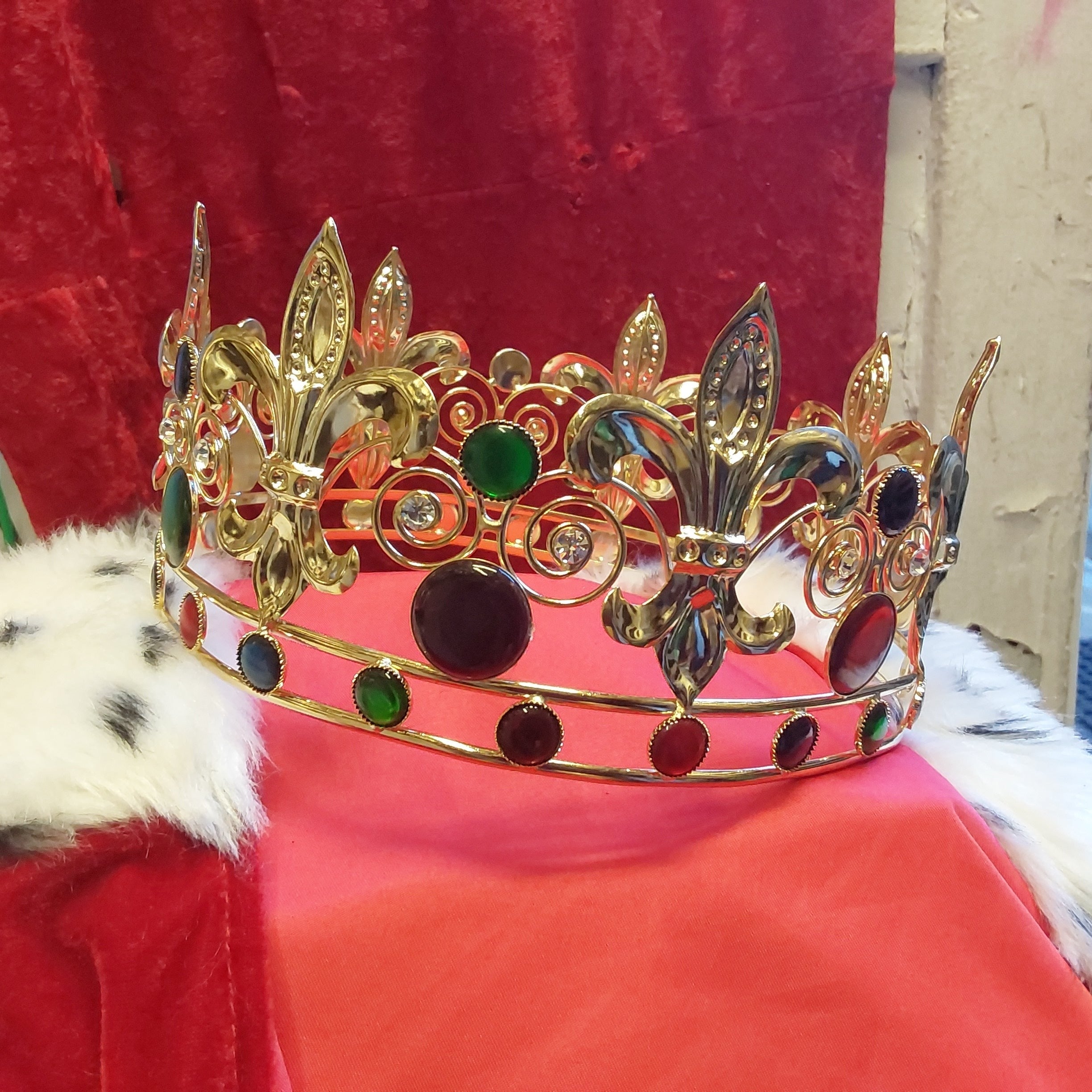 Gold Crown with Color Designs | Chicago Costume Company