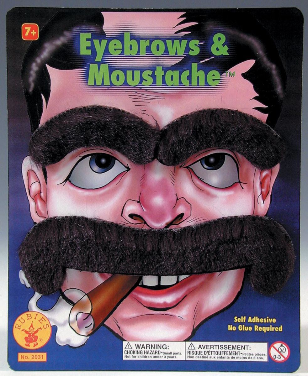 Large Mustache & Eyebrows Set – Chicago Costume Company