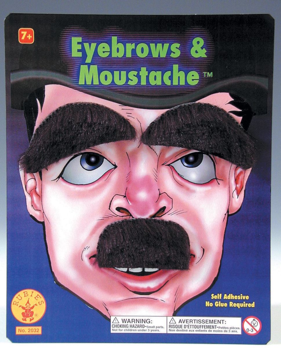 Small Mustache & Eyebrows Set | Chicago Costume Company