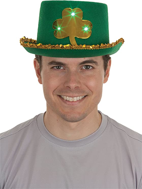 Green Top Hat with Shamrock | Chicago Costume Company