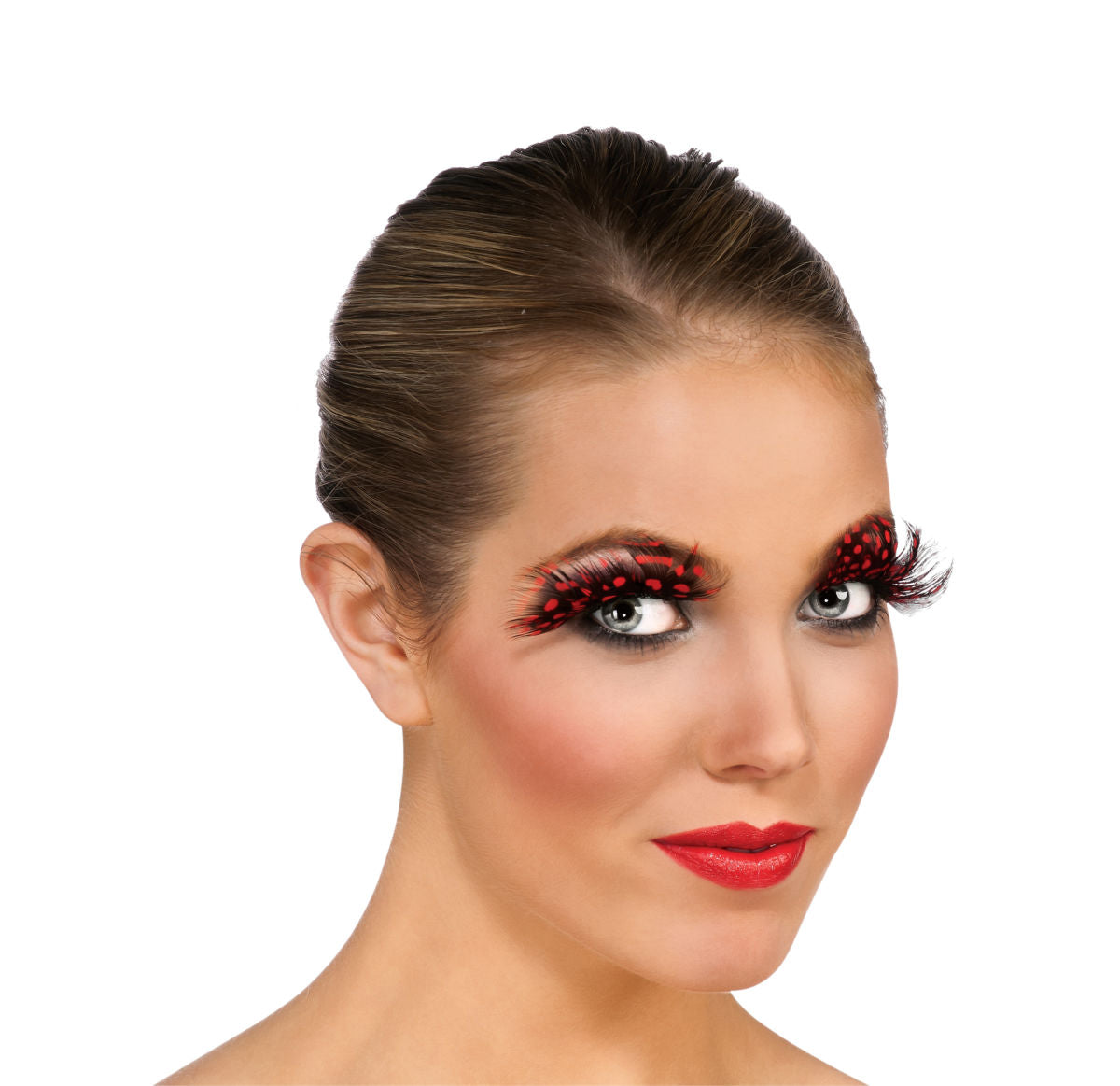 Lady Bug Feather Eyelashes | Chicago Costume Company