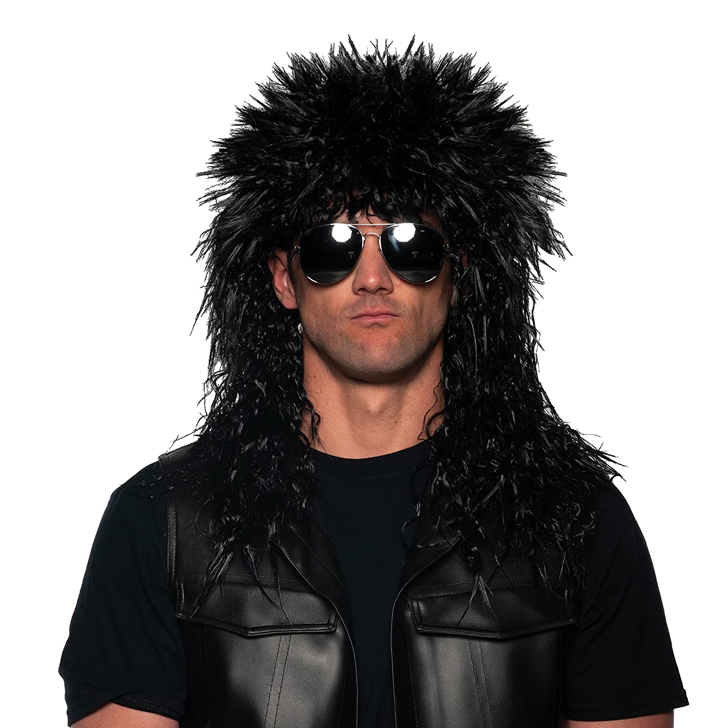 Rocker Wig - Black | Chicago Costume Company