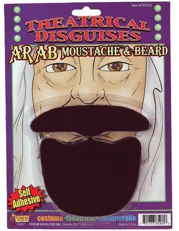 Theatrical Disguise Arab Moustache and Beard