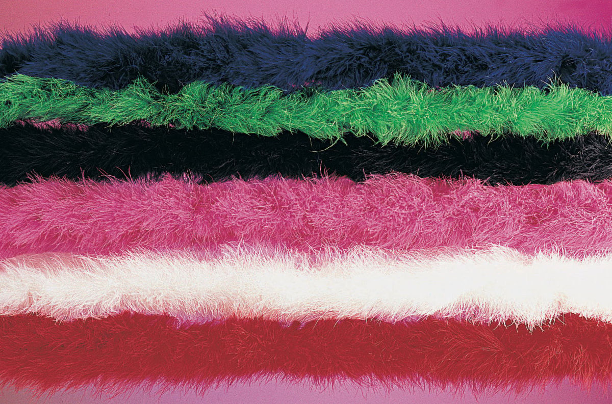 6" Foot Marabou Boa