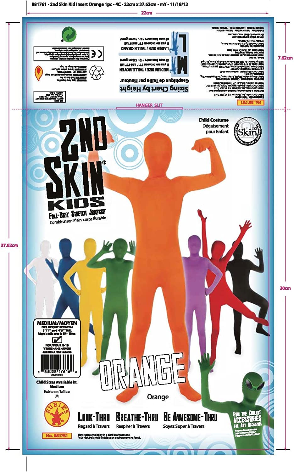 Orange 2nd Skin - Child's Costume | Chicago Costume Company