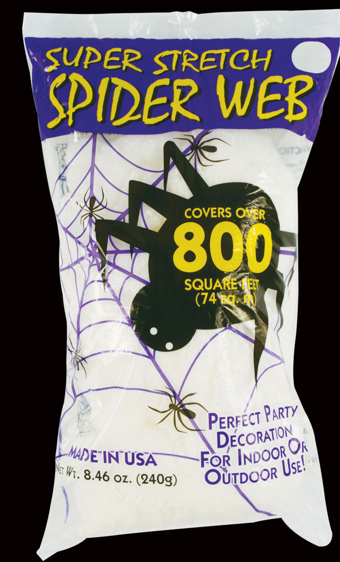 Super Stretch Spider Webs 800 Sq. Ft. | Chicago Costume Company
