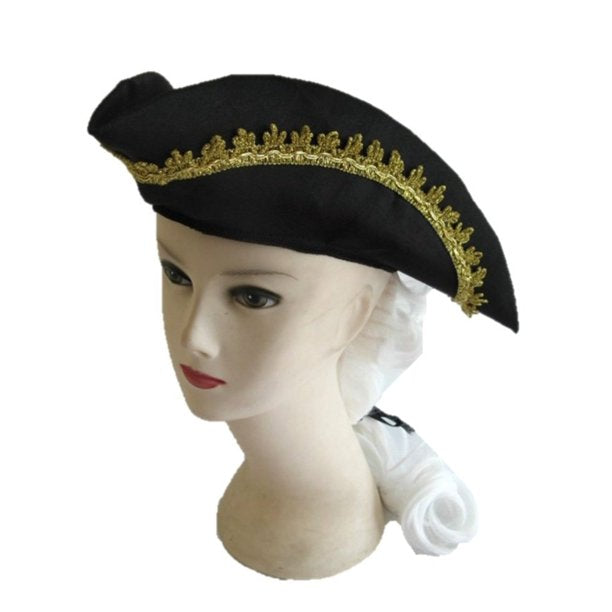 Colonial Hat With Wig – Chicago Costume Company