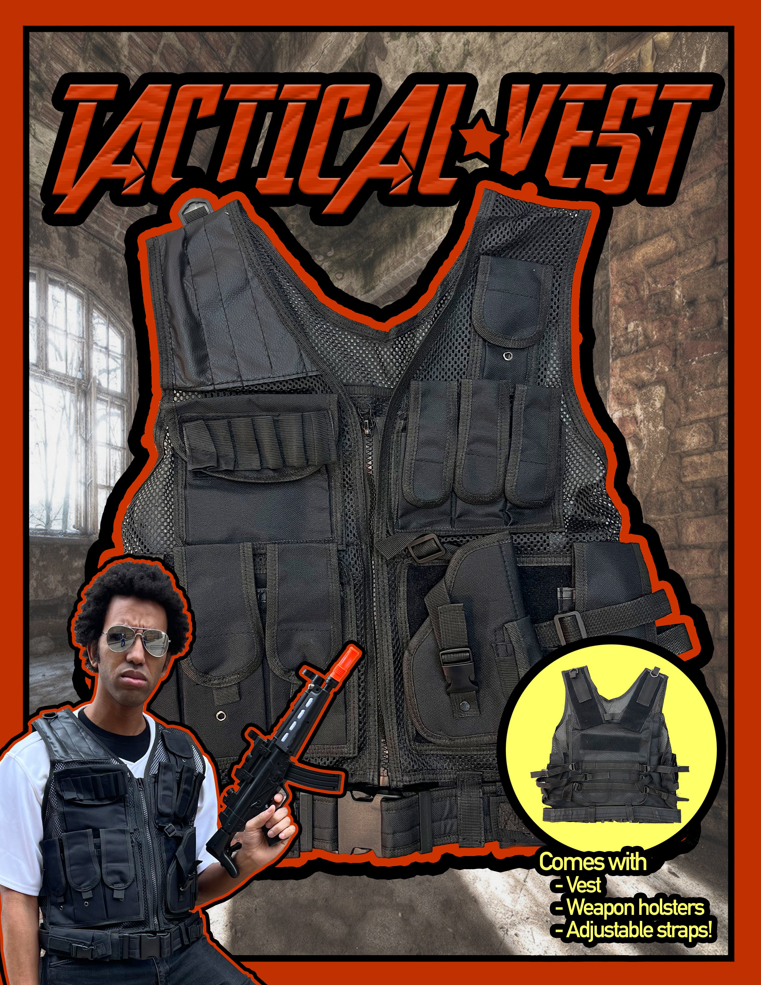 Tactical Vest | Chicago Costume Company