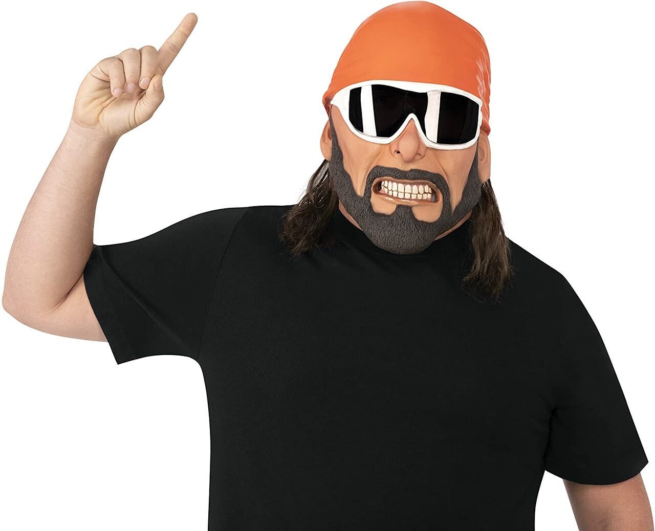 Adult Macho Man Overhead Latex Mask | Chicago Costume Company