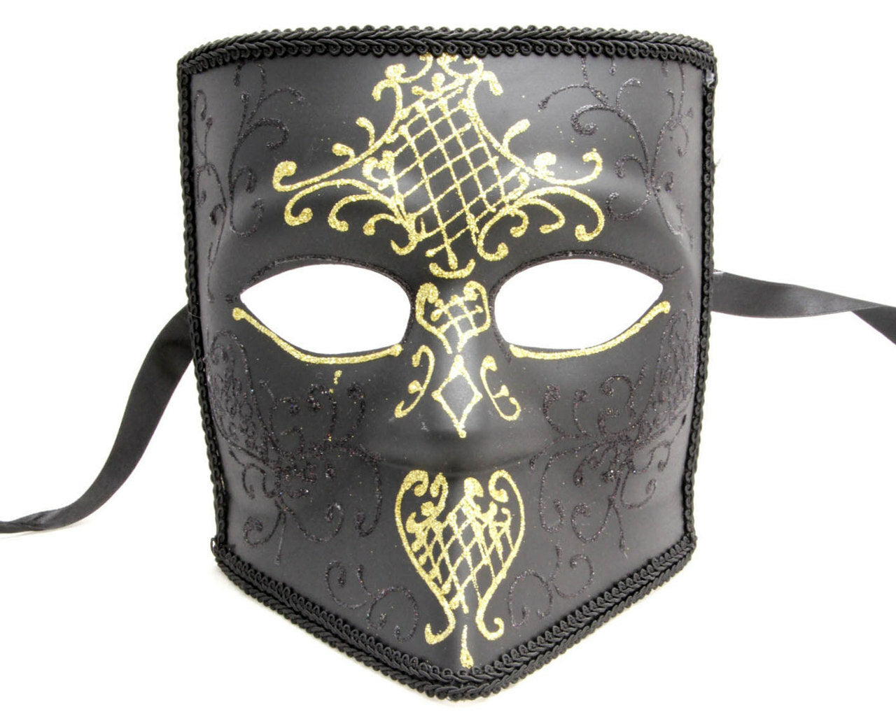 Bastille Bauta Mask - Gold | Chicago Costume