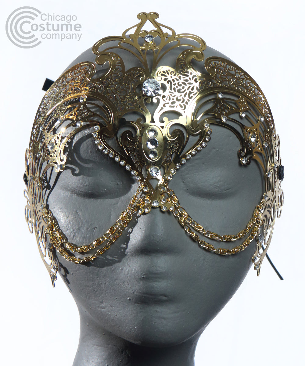 Zamari Mask - Gold | Chicago Costume Company