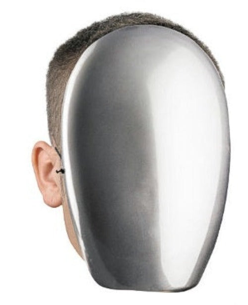 No Face Chrome Mask | Chicago Costume Company