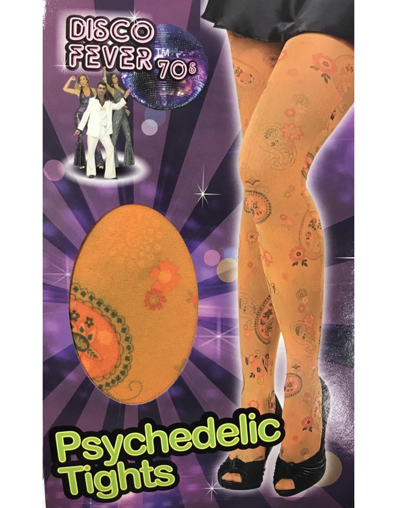 Orange Psychedelic Tights | Chicago Costume Company